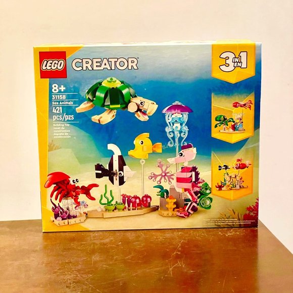 Lego | Toys | New Lego Creator 3158 Sea Animals 3 In 1 Turtle Fish Crab ...